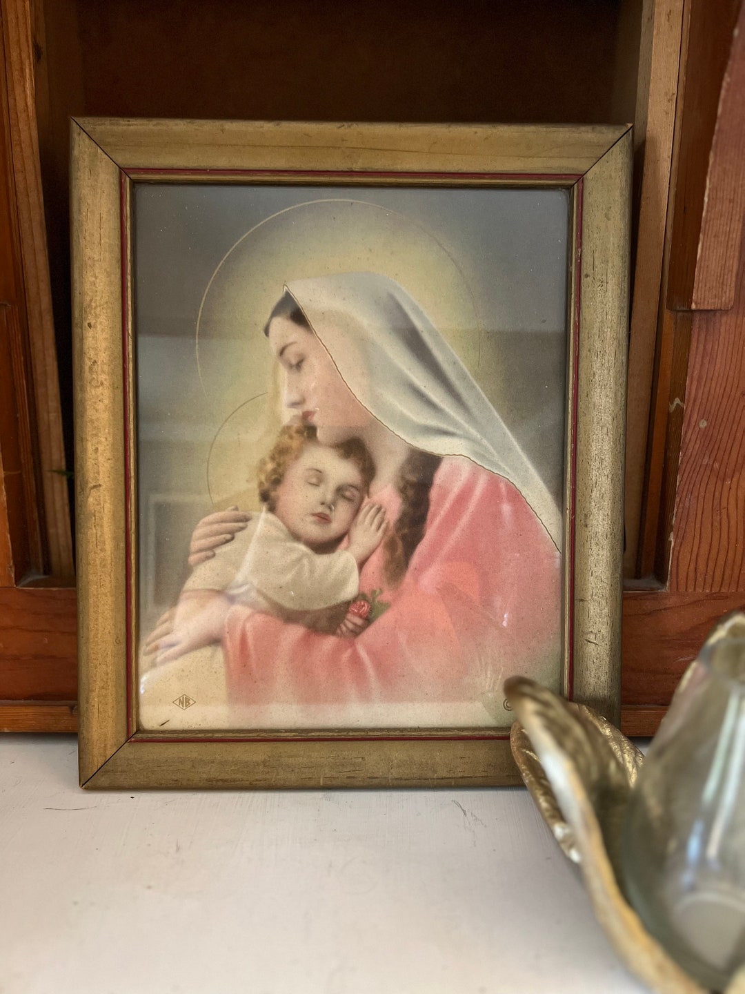 1940’s Madonna and Child Lithograph - Etsy