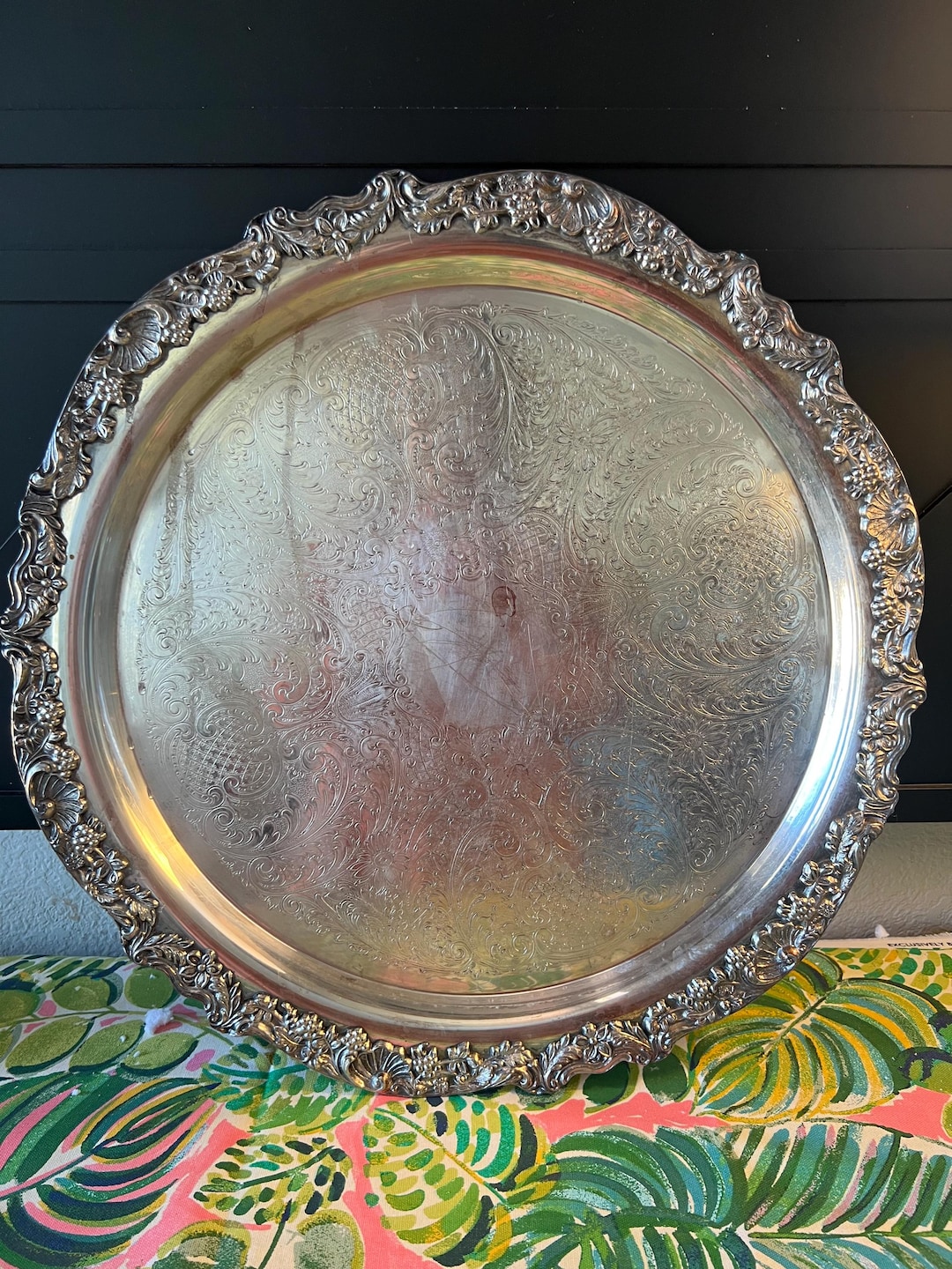 Vintage Towle Silver Plate Tray - Etsy