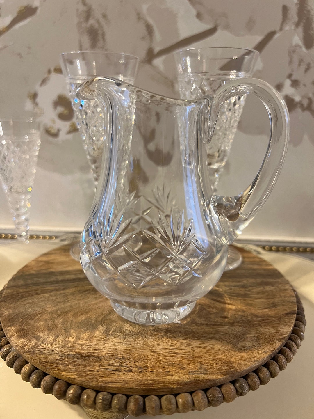 Vintage Thomas Webb Crystal Creamer - Etsy