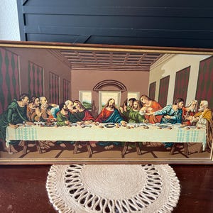 Vintage Last Supper Paint by Number - Etsy