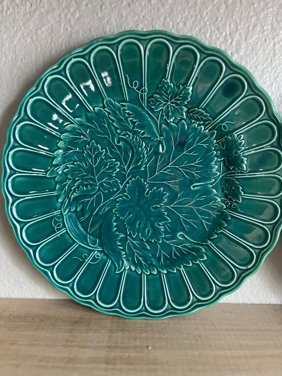 Majolica Dinner Plate 10.5” - Etsy