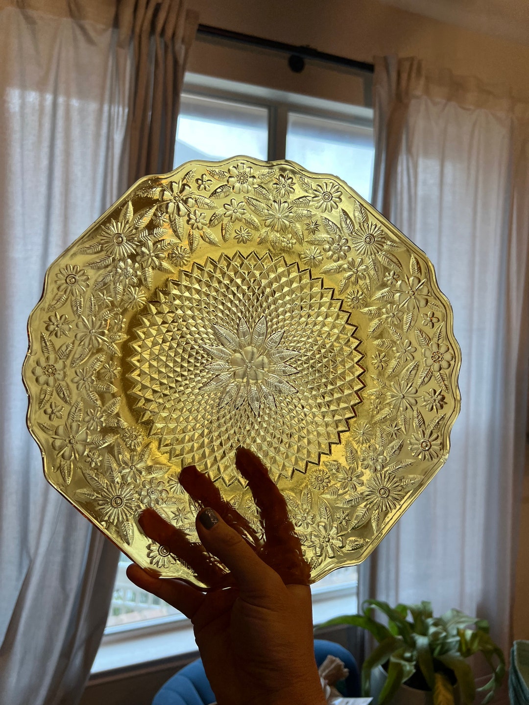 Depression Amber Glass Pattern - Etsy