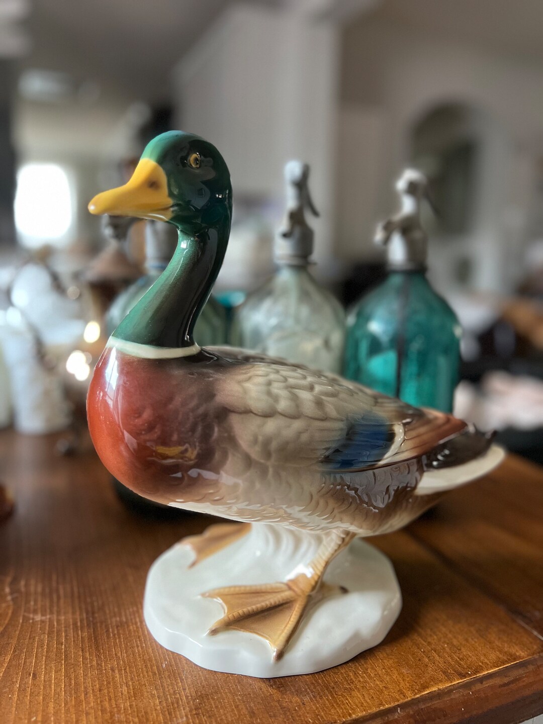 XL Goebel German Porcelain Duck - Etsy