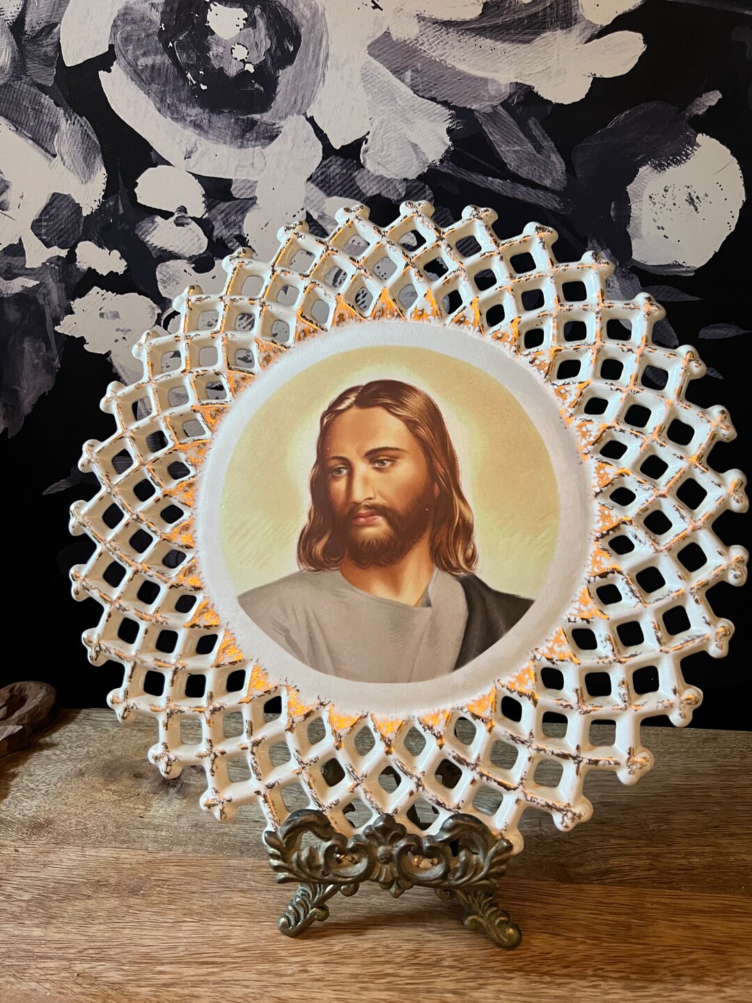 Vintage Decorative Jesus Plate - Etsy