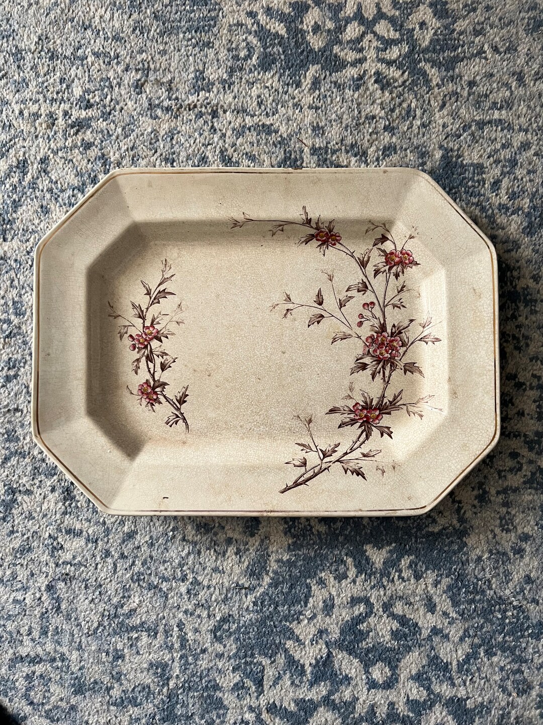 Vintage Ironstone Platter - Etsy