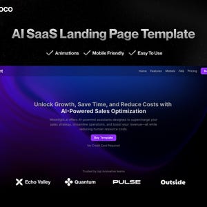 Framer Saas Design Landing Page Template, Landing Page, Template ...