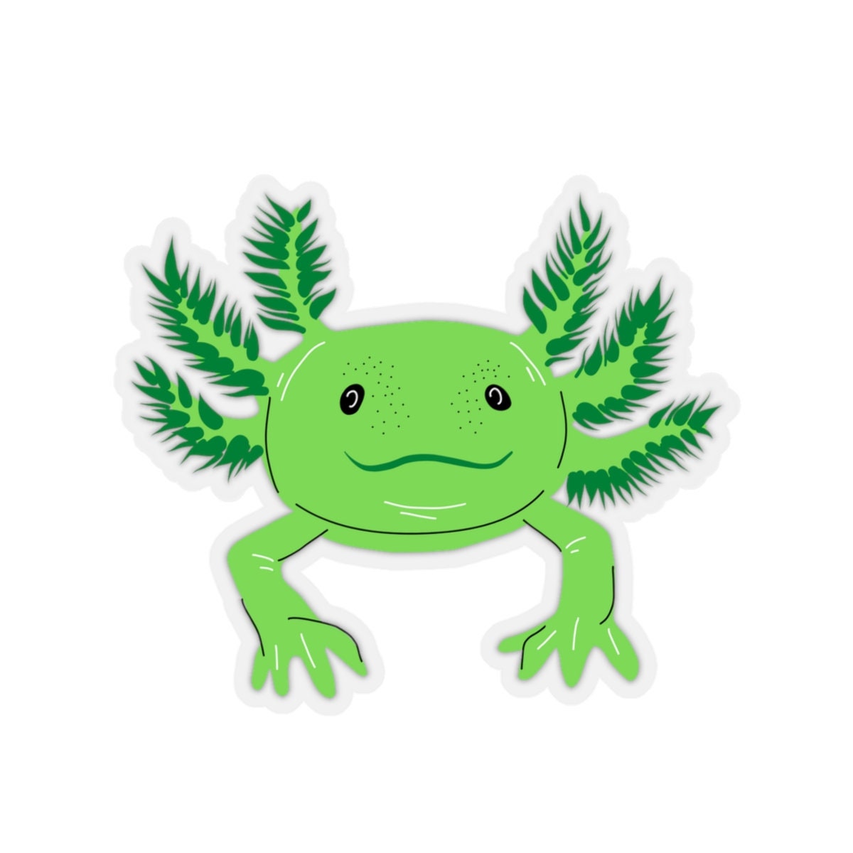 Green Axolotl Stickers Trendy Popular Cute Gifts for - Etsy