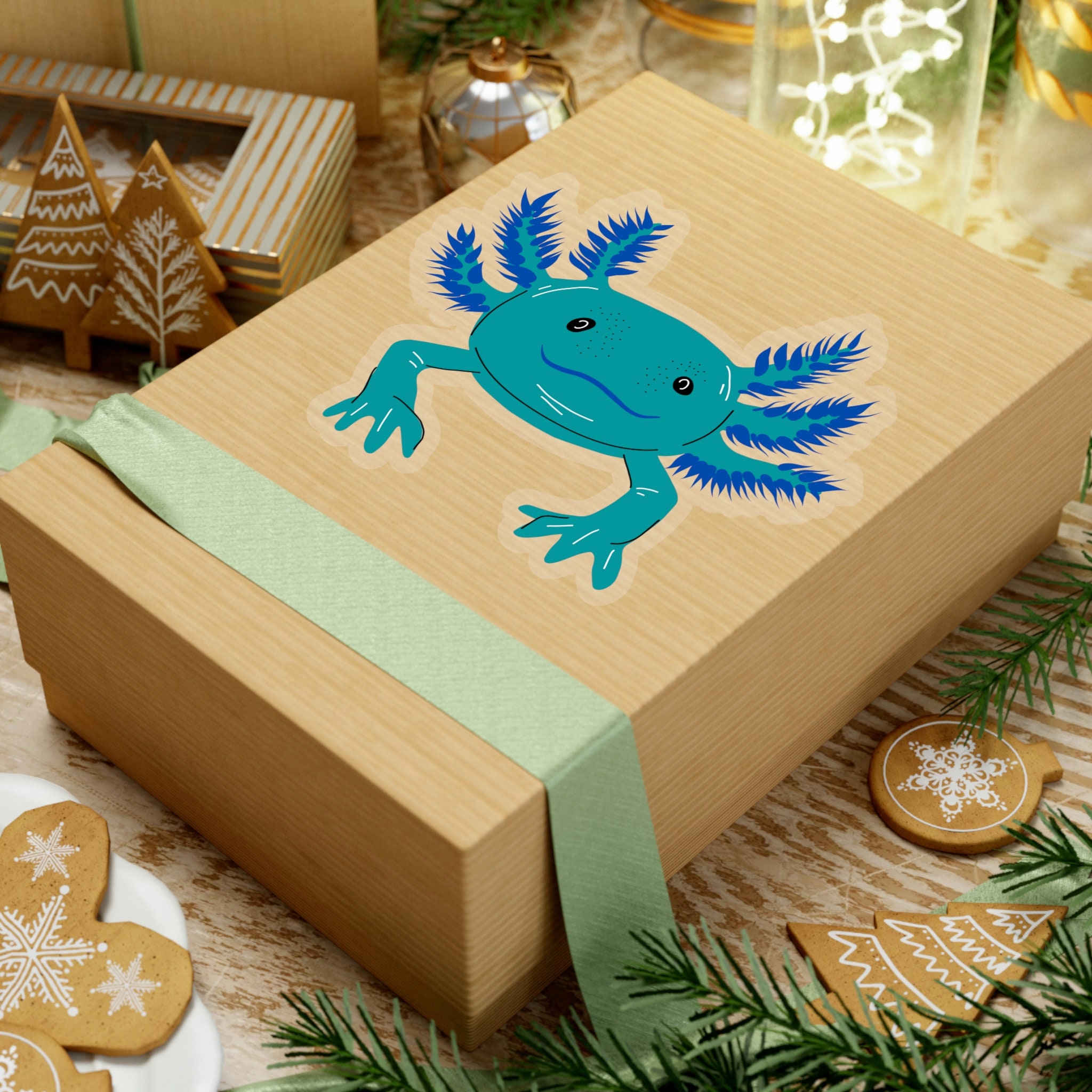 Blue Axolotl Stickers Trendy Popular Cute Gifts for - Etsy