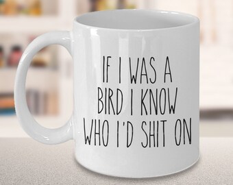 Rude Bird Mug - Etsy