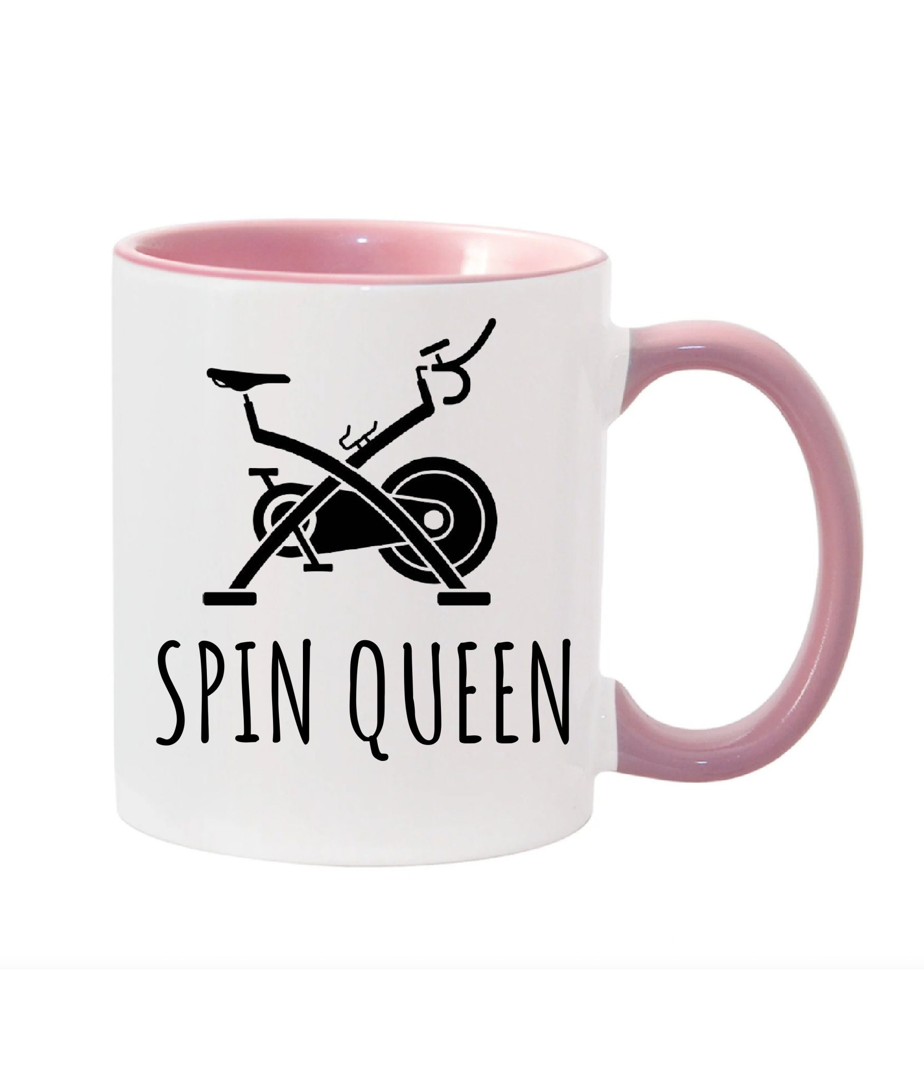 Personalized Spin Queen Mug, Funny Gift for Spin Instructor, Humorous ...