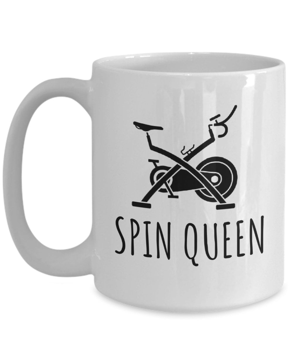 Personalized Spin Queen Mug, Funny Gift for Spin Instructor, Humorous ...