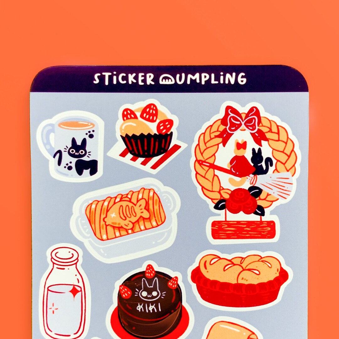 Kiki's Bakery Sticker Sheet / Anime Stickers / Cafe Stickers / Magical ...