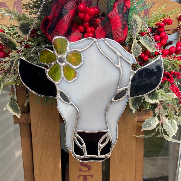 Highland Cow Stain Glass Pattern - Etsy