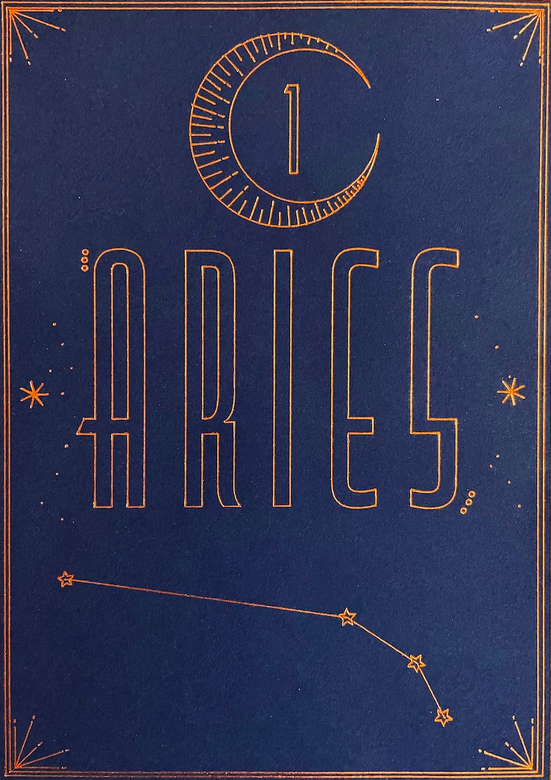 Art Deco Celestial Wedding Table Numbers With Foiled Astrology - Etsy