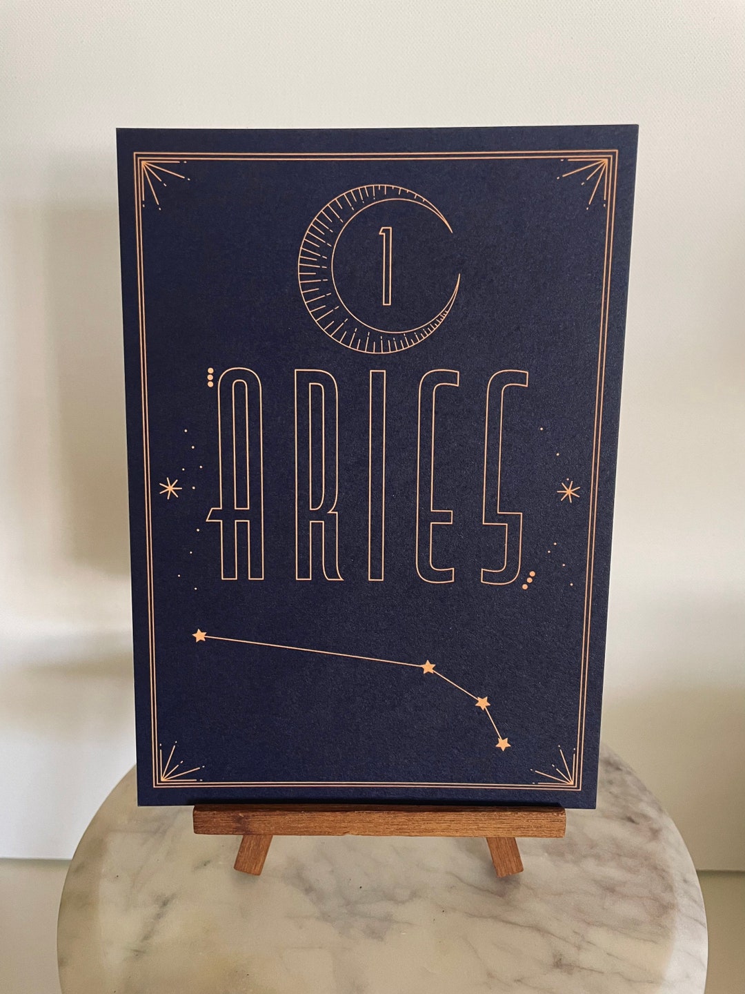 Celestial Wedding Table Numbers With Astrological Signs and ...