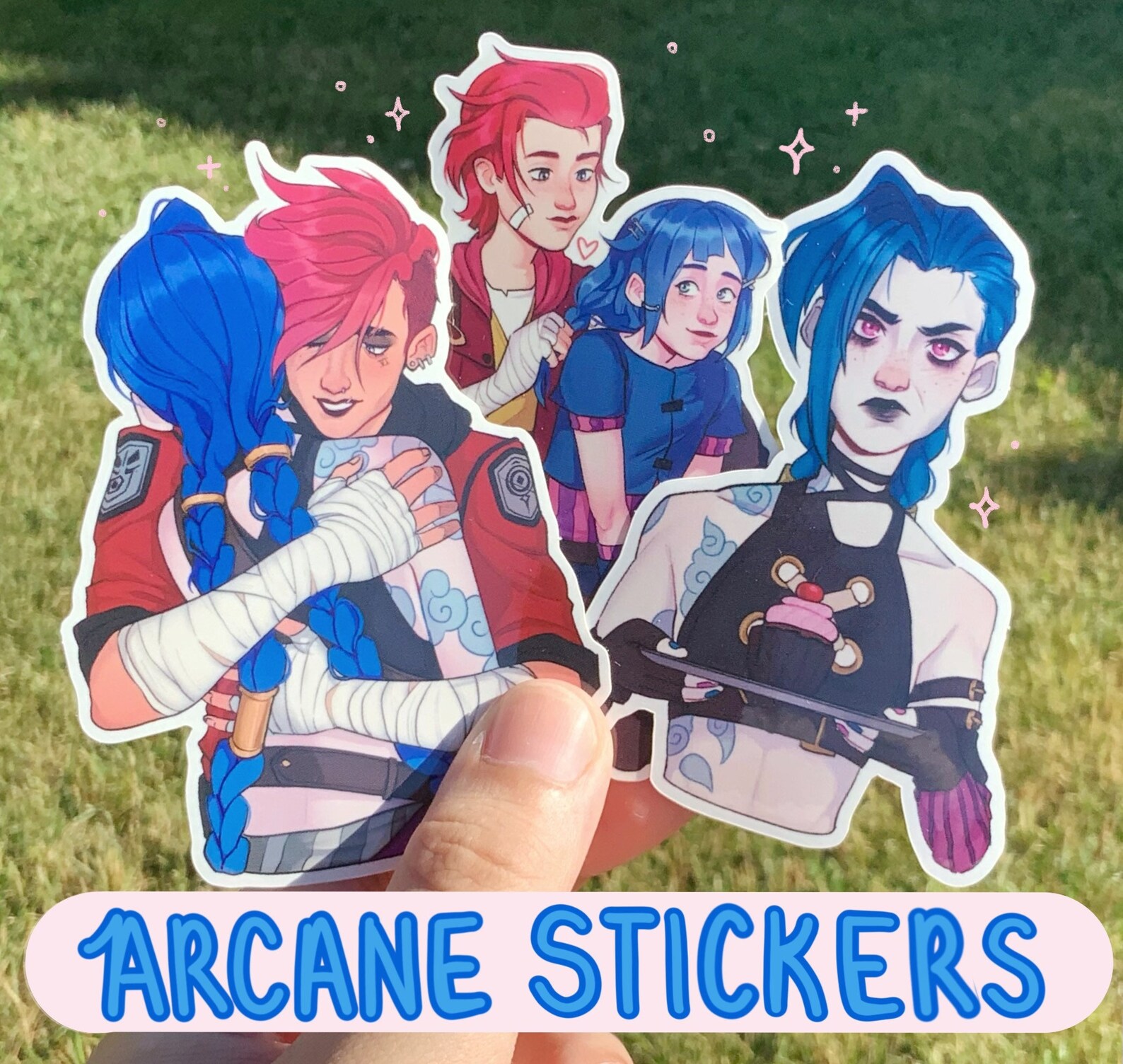Arcane Sticker Set jinx & Vi League of Legends - Etsy Finland