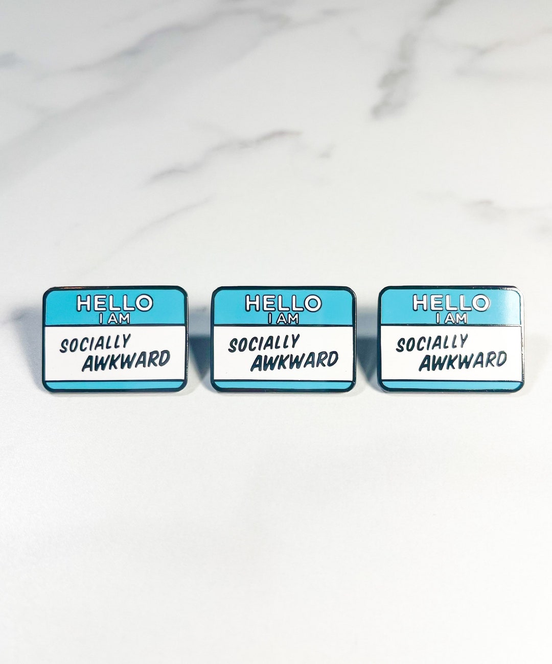 Im Socially Awkward Enamel Pin Introvert Lapel Pin Antisocial Pin ...