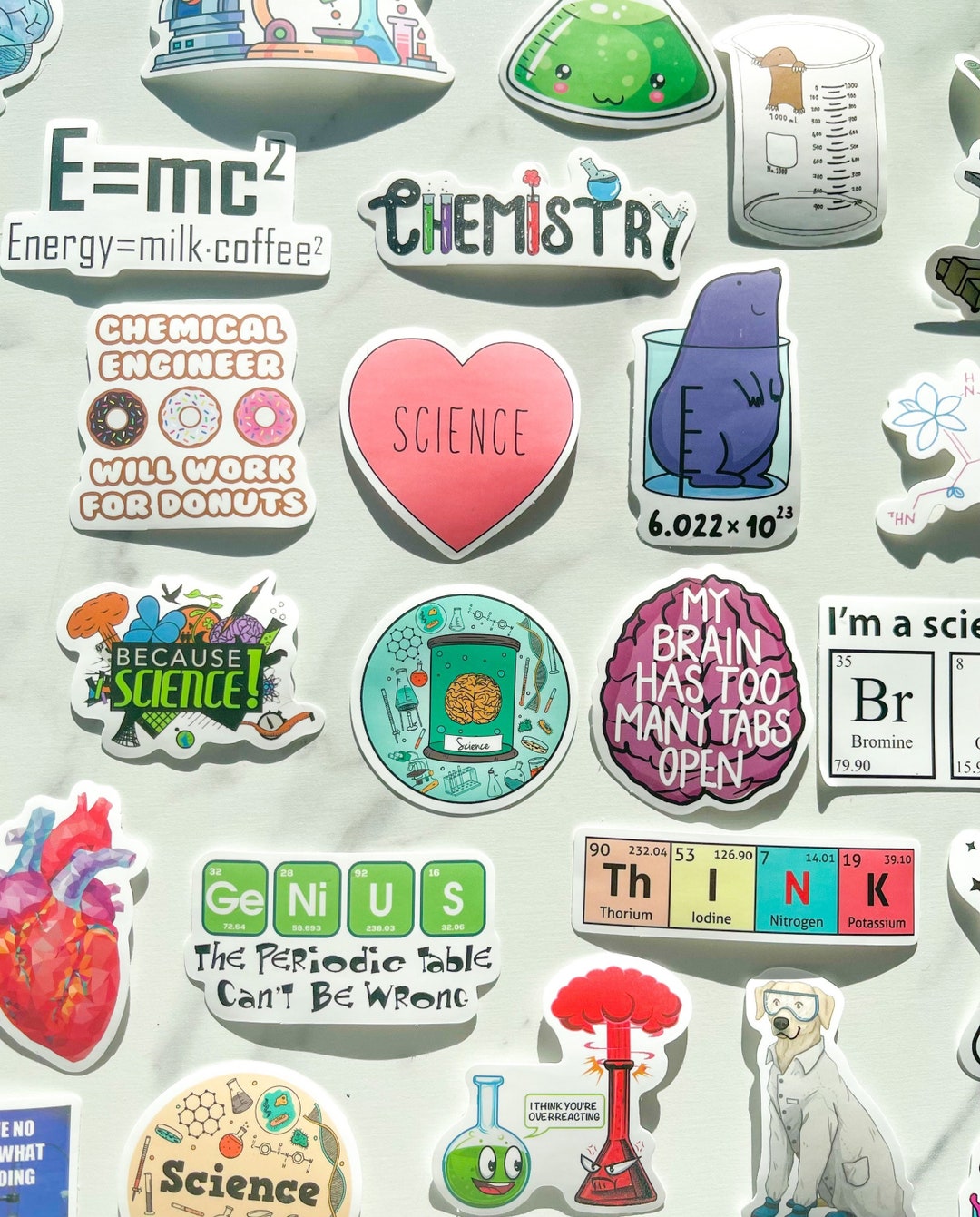 Back to School Science Laptop Sticker Pack Chemistry Memes - Etsy