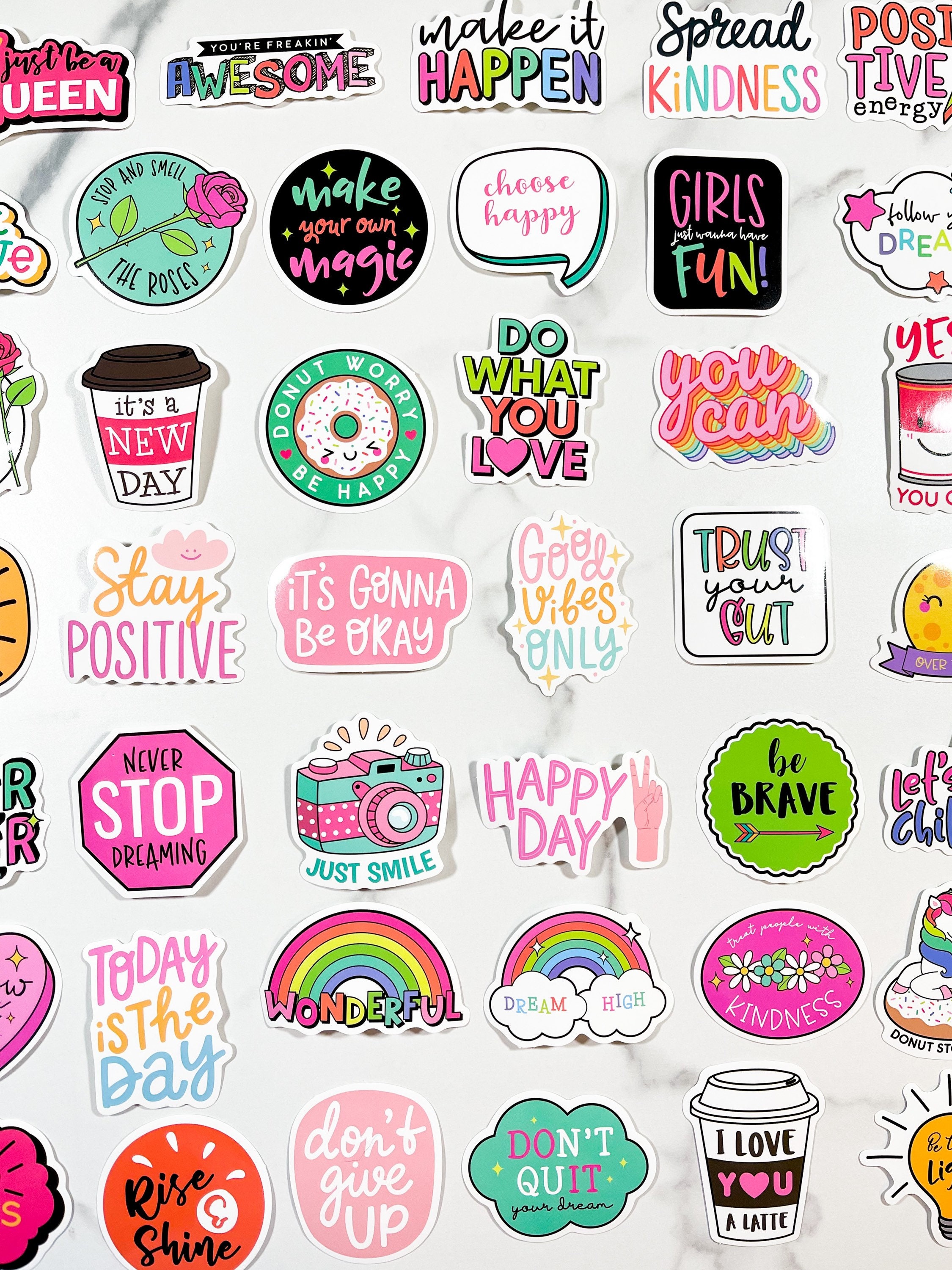 Inspirational Quote Stickers Positive Quote Sticker Pack - Etsy
