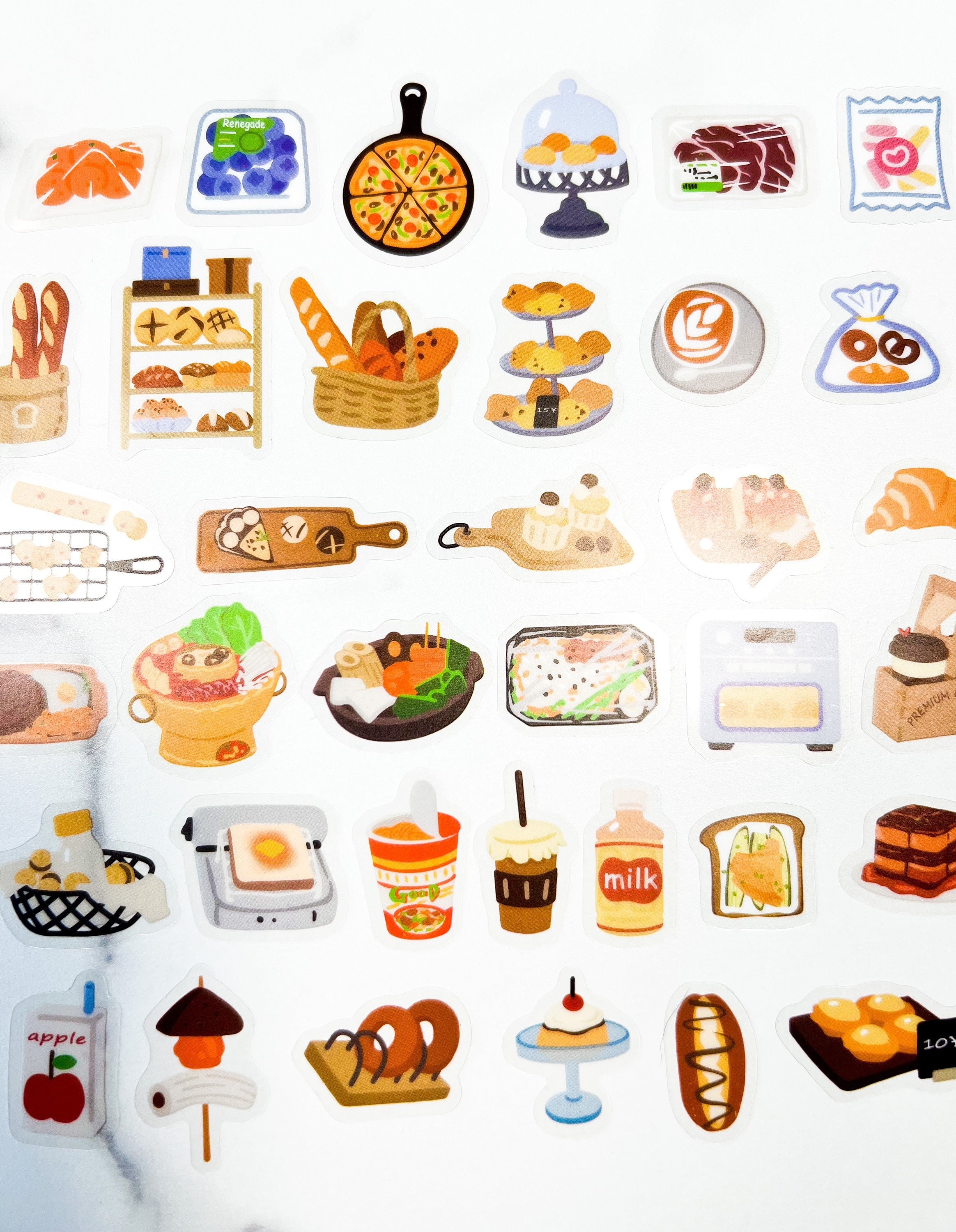 Itty Bitty Food Sticker Pack kawaii Food Sticker asian Snack - Etsy Canada