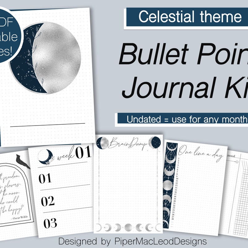 Bullet Journal Printable - Etsy