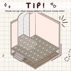 Isometric Procreate Stamps, Empty Room & House Theme, Procreate Brushes ...