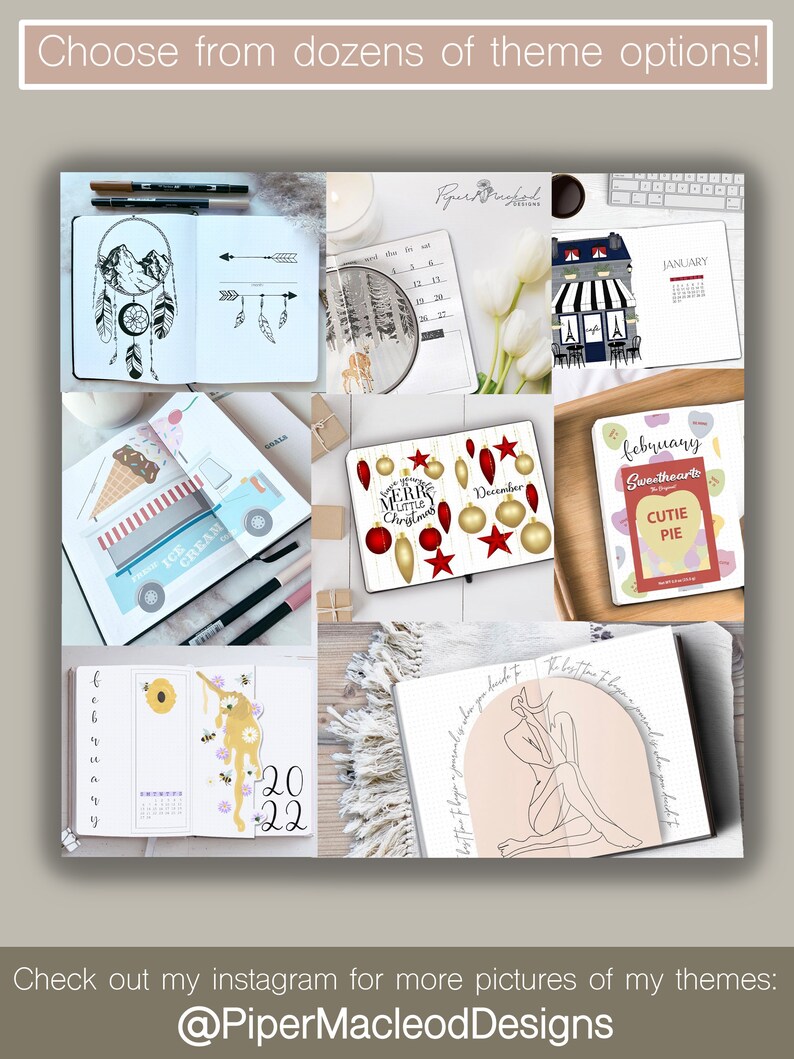 Premade Bullet Point Journal A5 Undated Weekly Monthly Spiral - Etsy