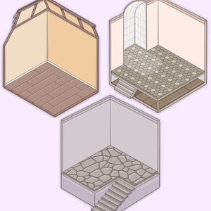 Isometric Room Stickers, Iso Witch House Designer, Interior Design ...