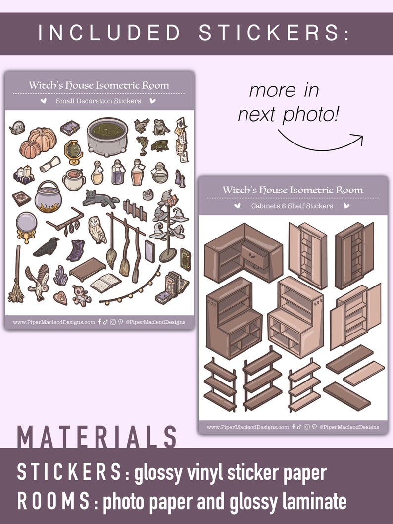 Isometric Room Stickers, Iso Witch House Designer, Interior Design ...