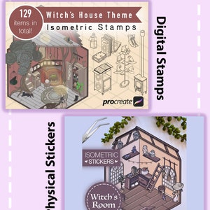 Isometric Room Stickers, Iso Witch House Designer, Interior Design ...