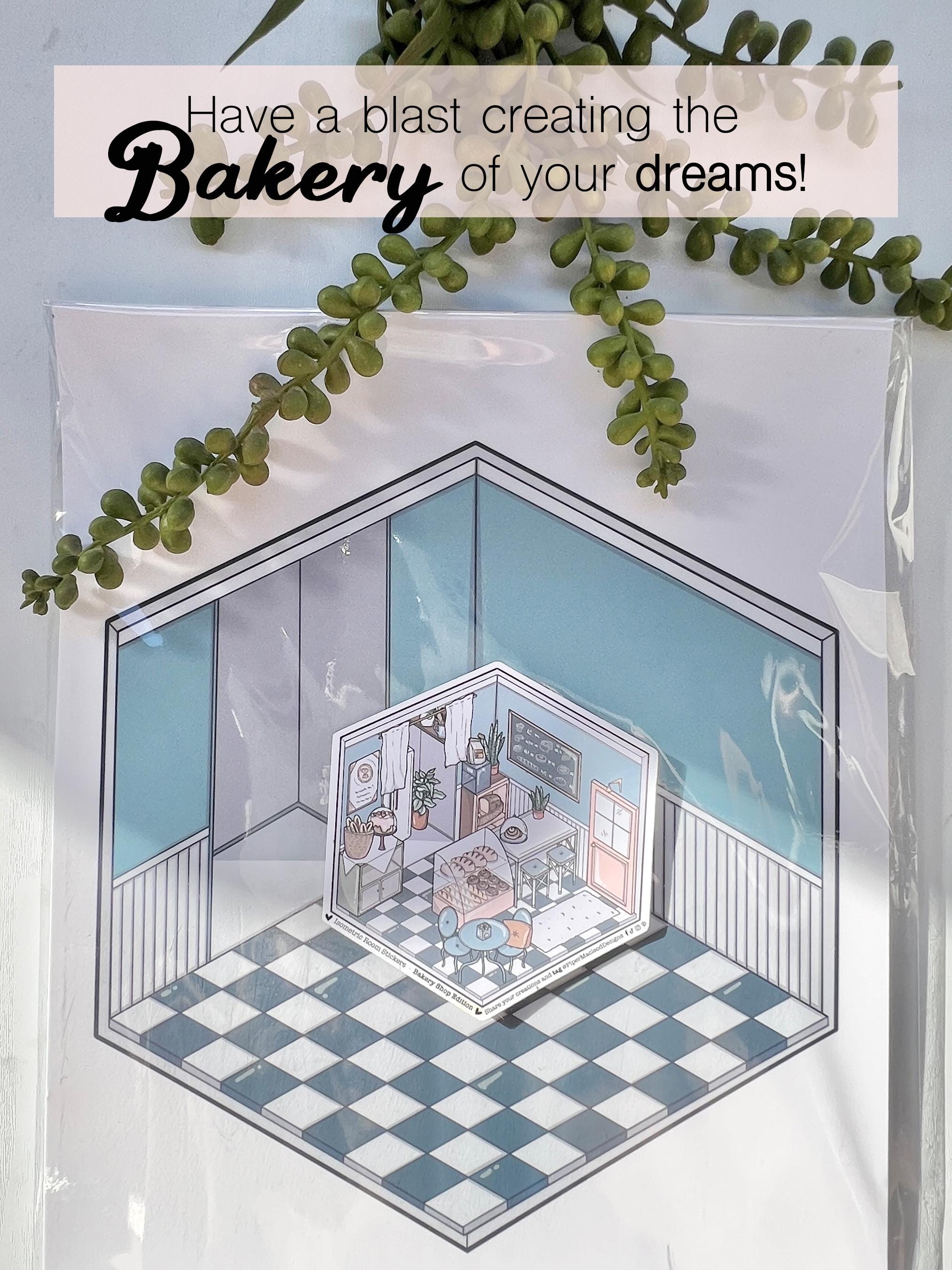 Isometric Room Stickers, Iso Bakery Designer, Interior Design Sticker ...