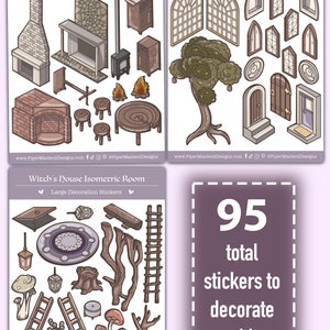Isometric Room Stickers, Iso Witch House Designer, Interior Design ...
