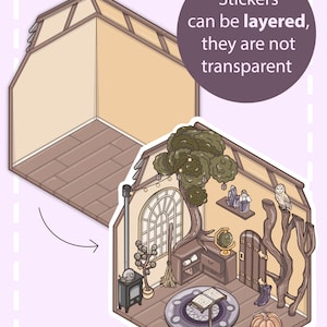 Isometric Room Stickers, Iso Witch House Designer, Interior Design ...