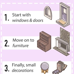 Isometric Room Stickers, Iso Witch House Designer, Interior Design ...