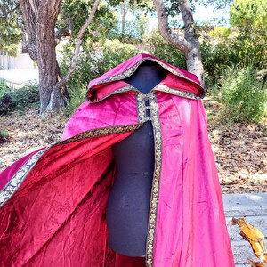 Handmade Red Velvet Cloak - Etsy