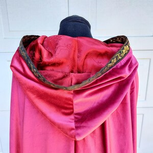 Handmade Red Velvet Cloak - Etsy