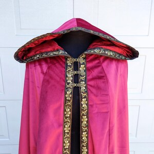 Handmade Red Velvet Cloak - Etsy