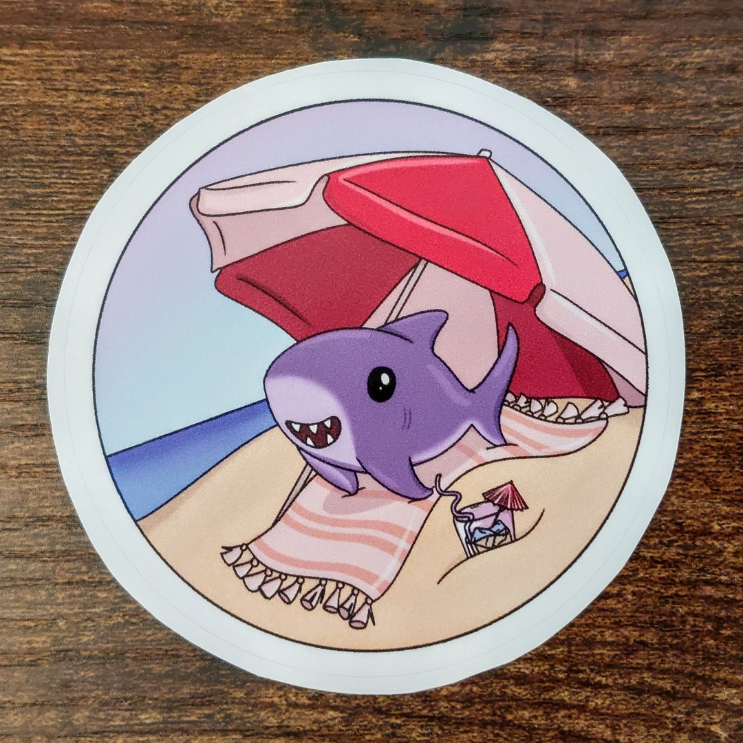 Cute Shark Sticker - Etsy