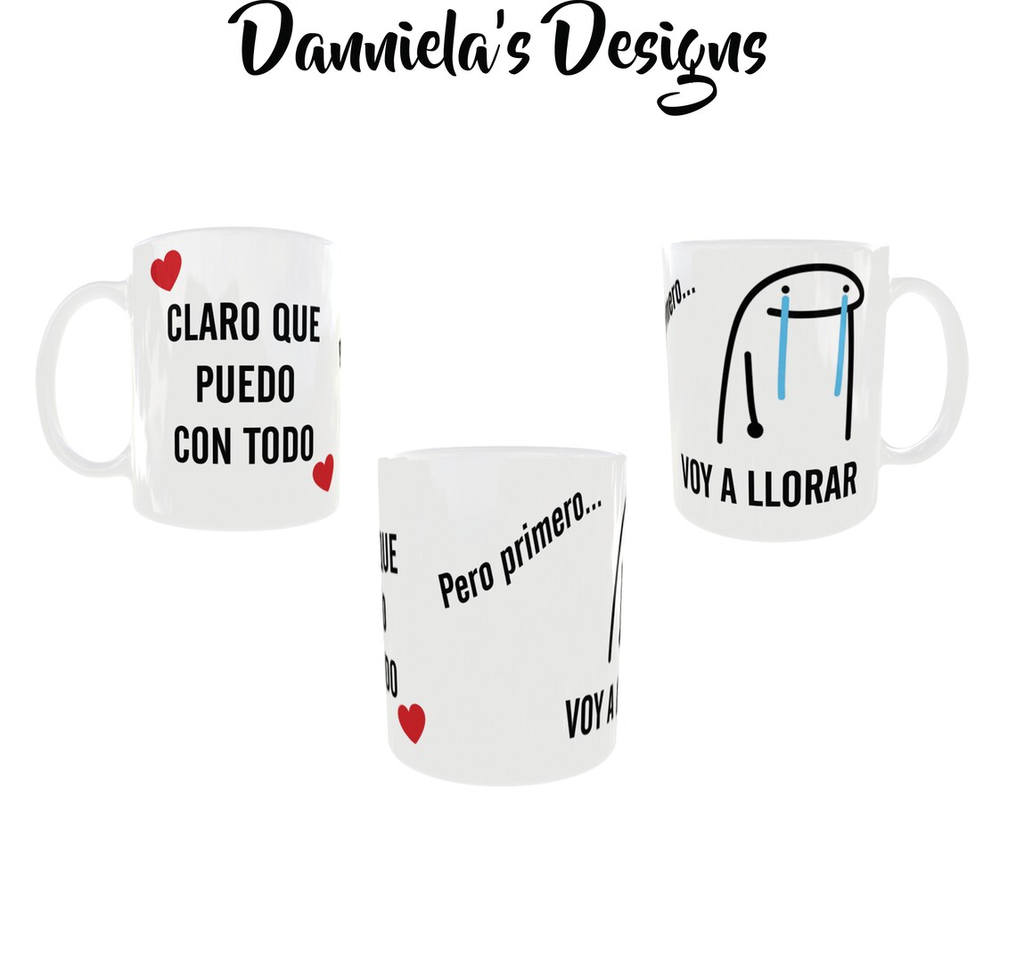Flork Mug-claro Que Puedo Con Todo Taza Flork - Etsy
