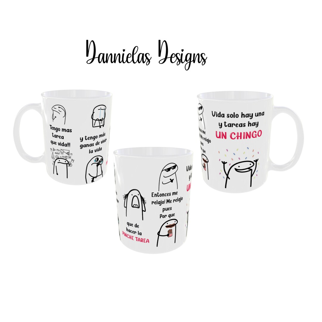 Flork Mug/ Tengo Mas Tareas Que Vida - Etsy