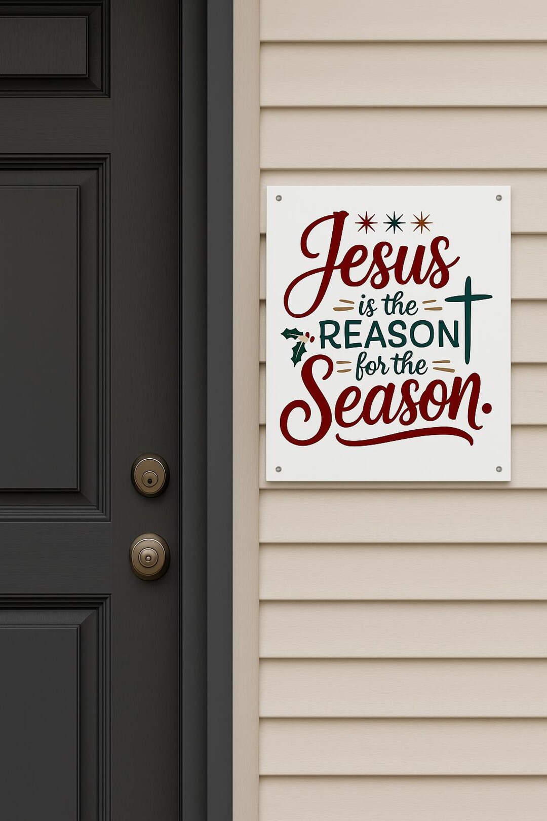 Jesus is the Reason for the Season Sign- 4 Screws Included - Etsy