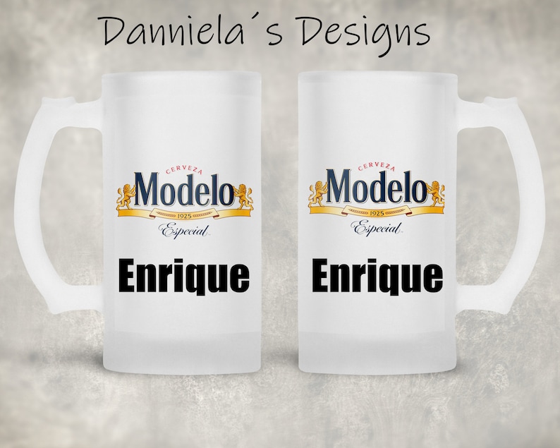 Jarra De Cerveza De 16 Oz/ Cerveza Modelo/ Regalo Para El - Etsy