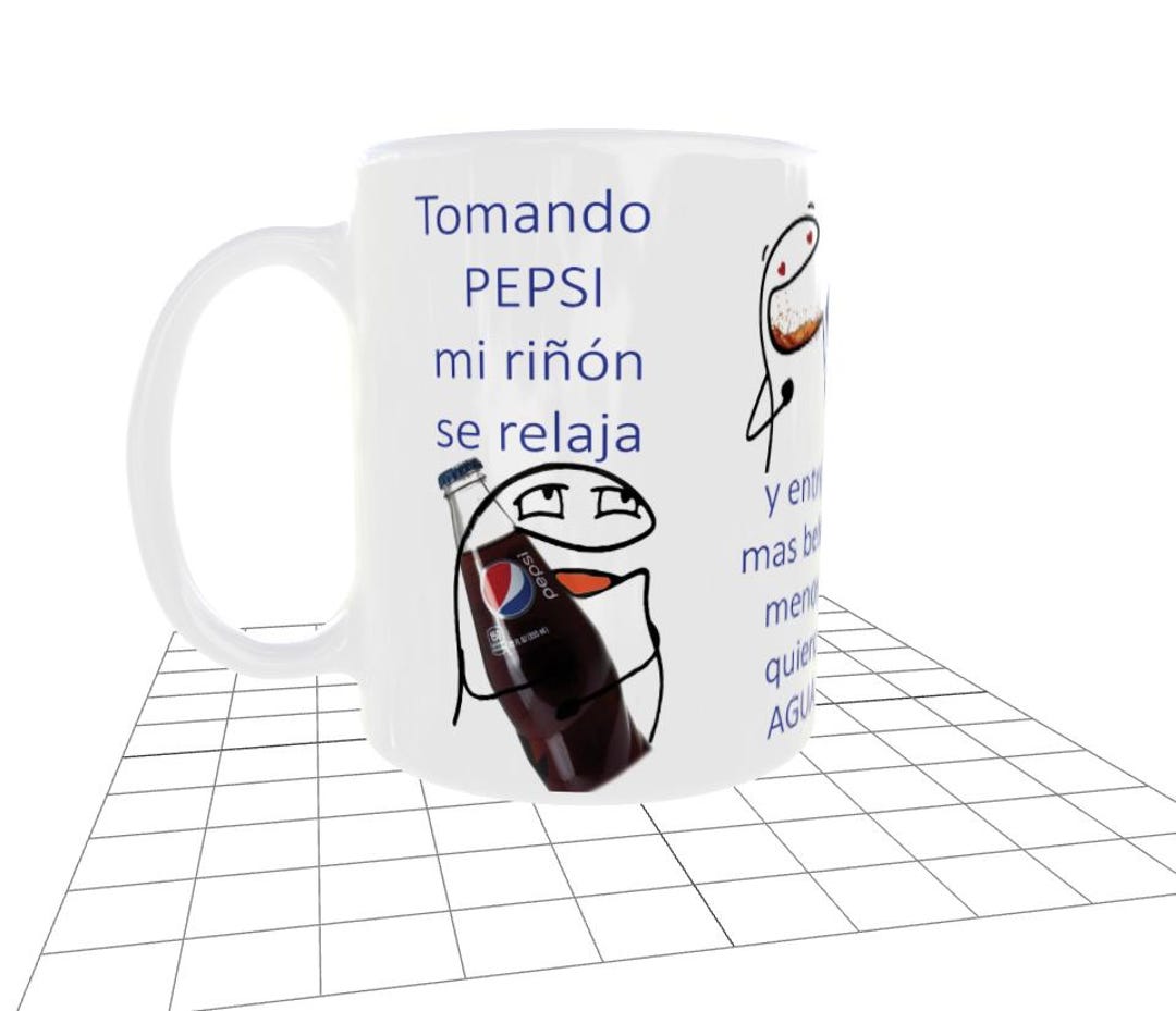 Flork Mug/flork Tomando Pepsi Taza - Etsy