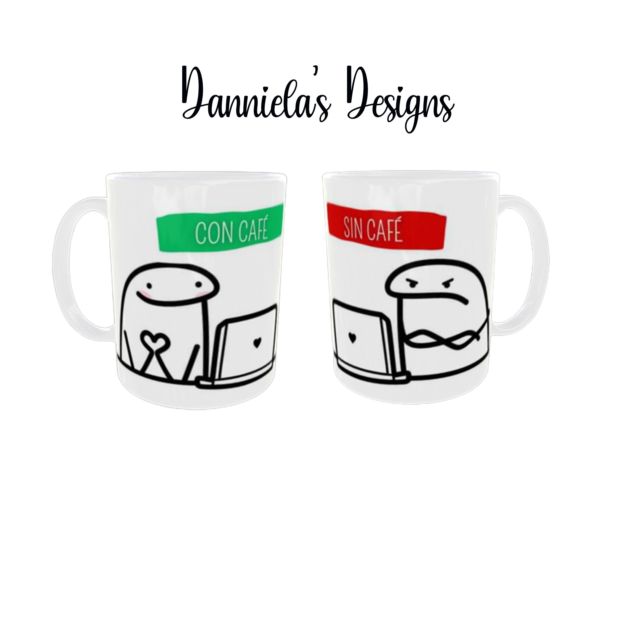 Flork Mug/ Con Cafe Vs Sin Cafe - Etsy