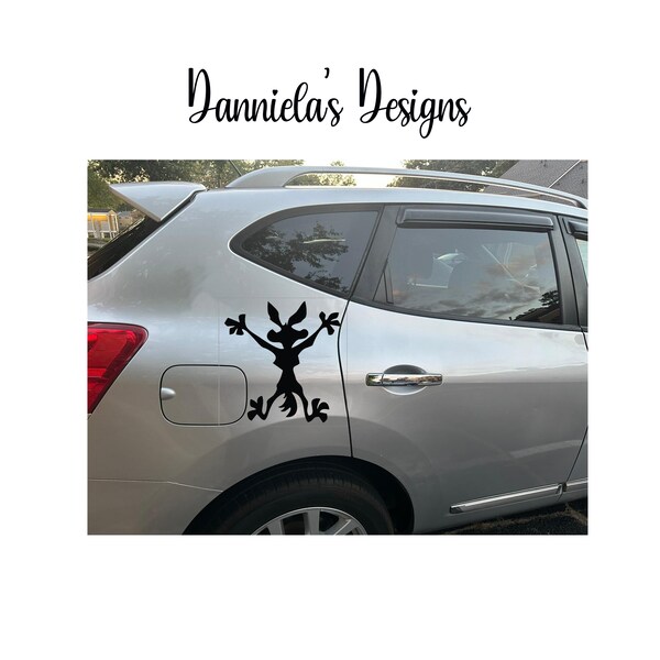 Wile E Coyote Car Decal - Etsy
