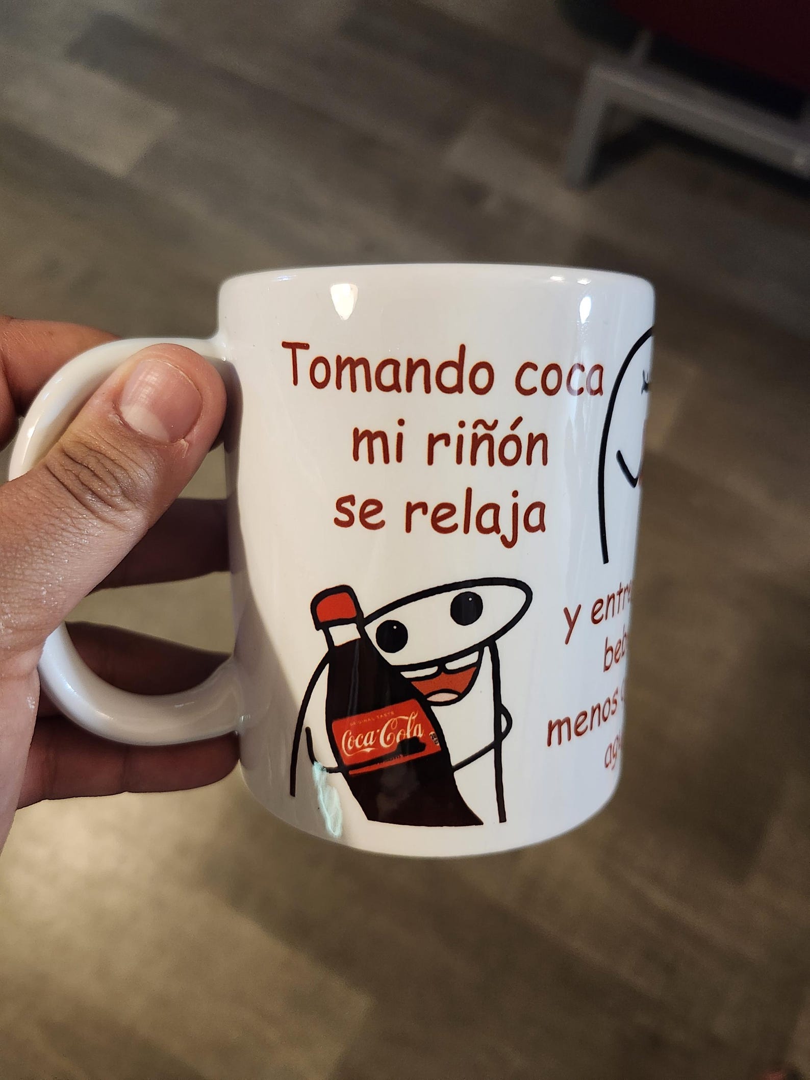 Flork Mug/flork Tomando Coca Taza - Etsy