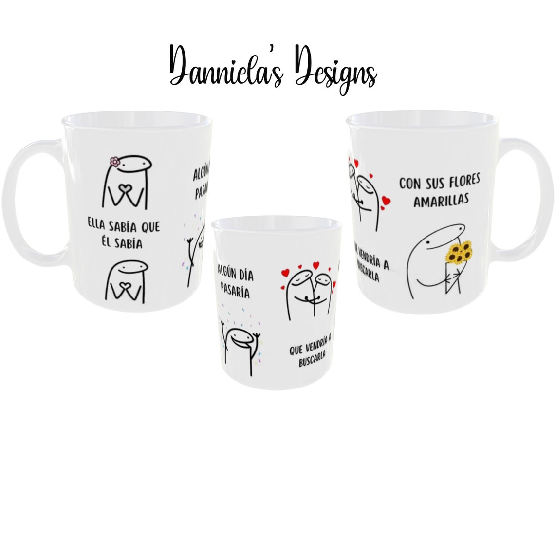 Flork Mug/flores Amarillas Taza- Floricienta Taza- Cancion En Taza - Etsy
