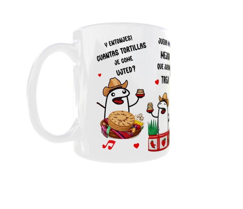 Flork Mug- Cuantas Tortillas Se Come Usted Taza Flork - Etsy UK