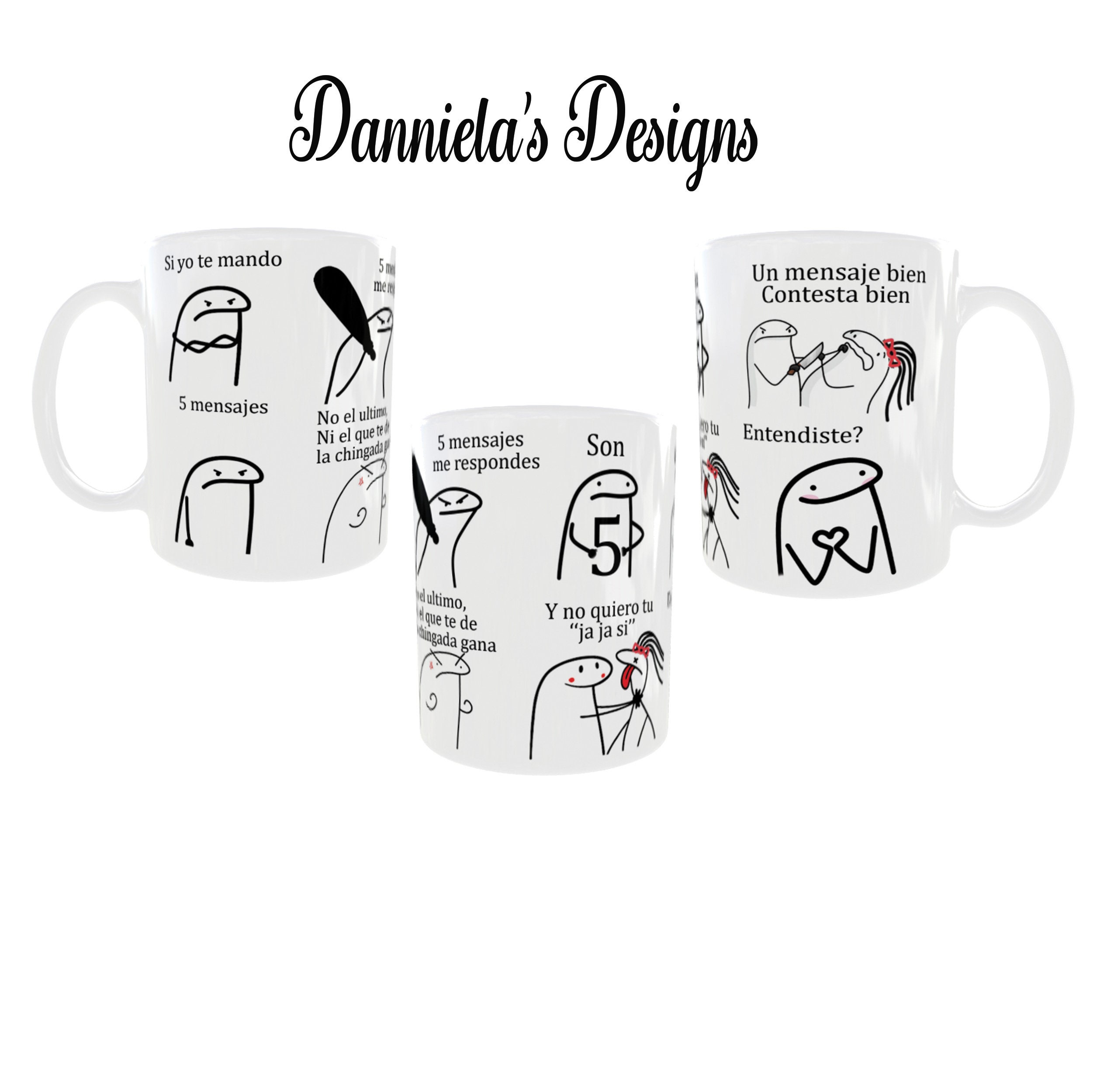 Flork Mug/ Si yo te mando 5 mensajes taza-Taza de flork - Etsy México