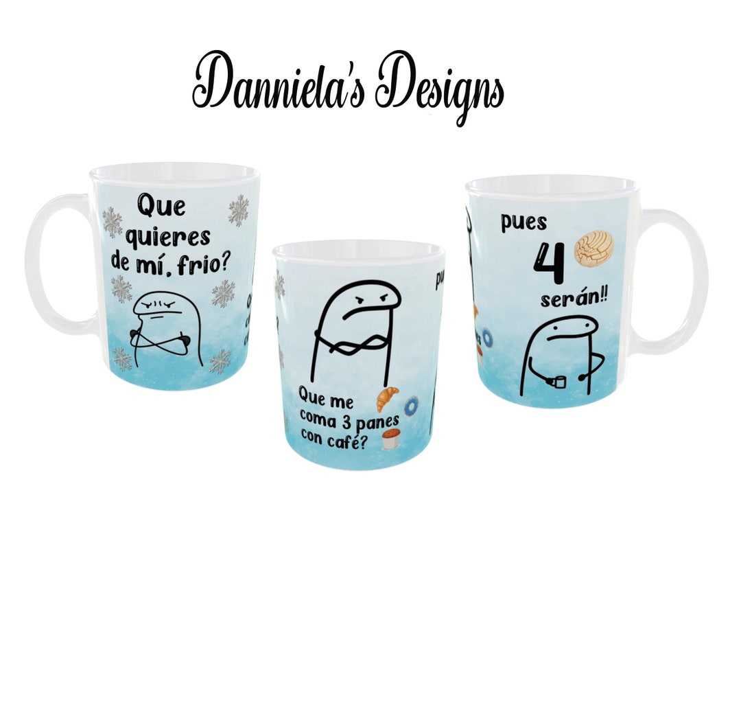 Flork Mug/ Winter Mug Man Design - Etsy